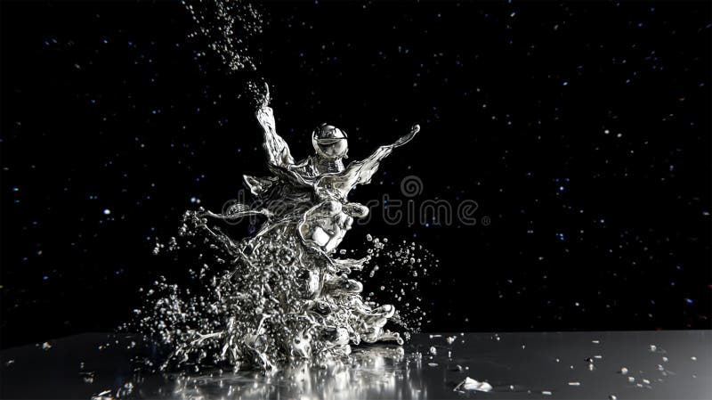 A Splash of Water from a Falling Stone. Distribution of Surface Water ...