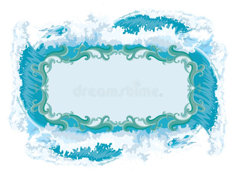 Splash - Water frame stock vector. Illustration of abstract - 14843113