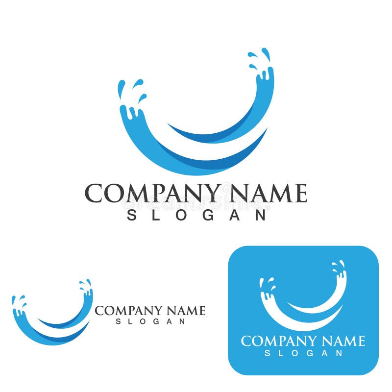 Splash Water Logo and Symbol Vector Stock Vector - Illustration of ...
