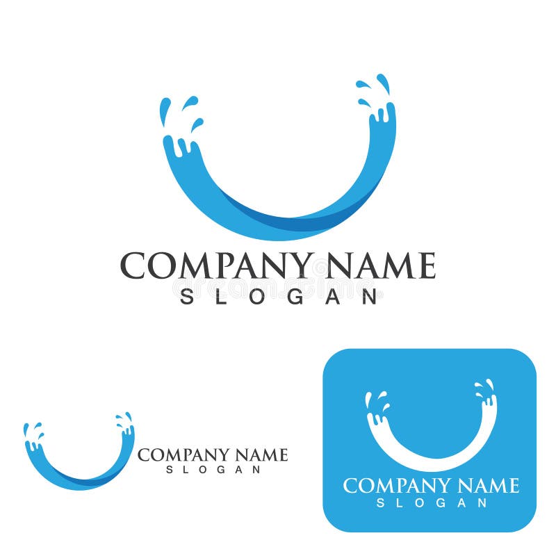 Splash Water Logo and Symbol Vector Stock Vector - Illustration of ...