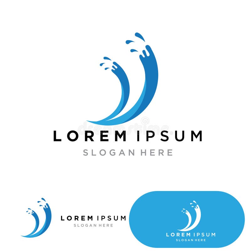 Splash Water Logo and Symbol Vector Stock Vector - Illustration of ...