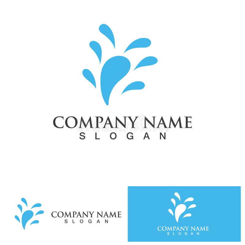 Splash Water Logo and Symbol Vector Stock Vector - Illustration of ...