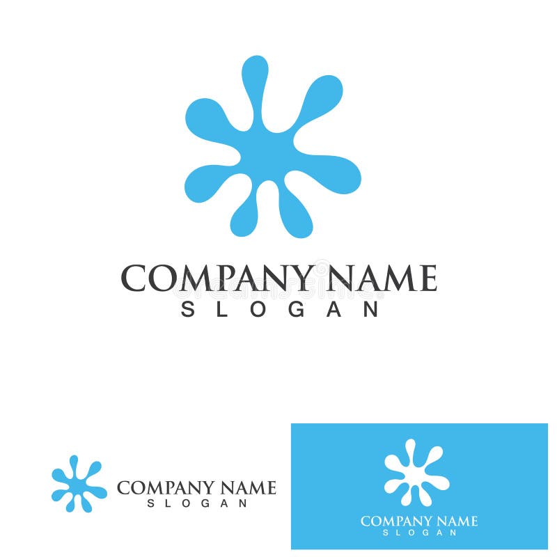 Splash Water Logo and Symbol Vector Stock Vector - Illustration of wave ...