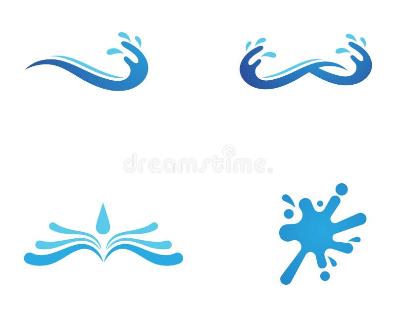 Splash Water Logo and Symbol Vector Stock Vector - Illustration of ...