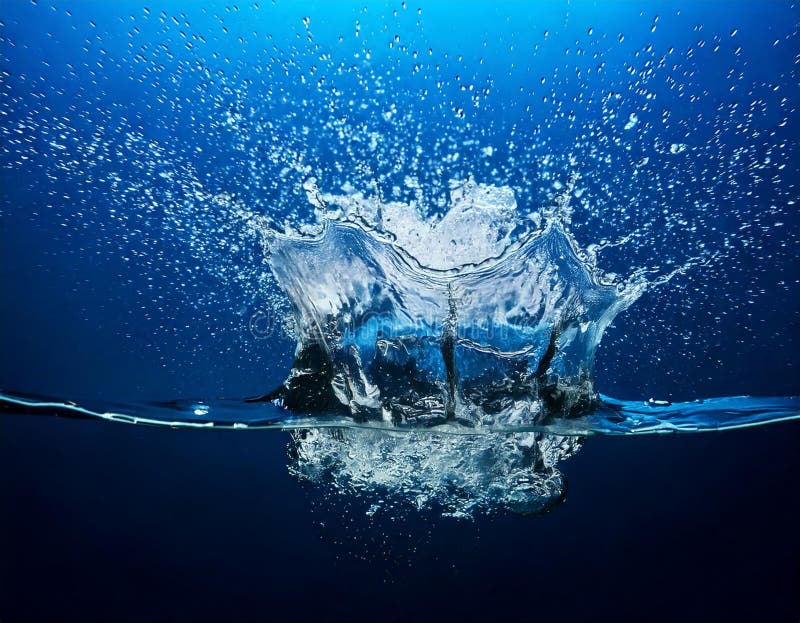 A Splash of Water in the Ocean Stock Photo - Image of light, fresh ...