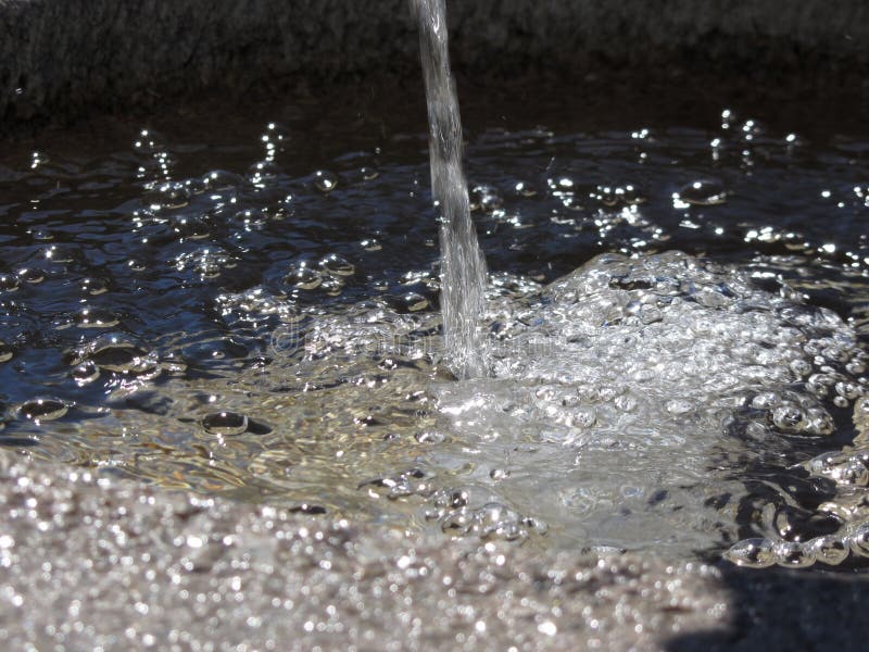 Splash of Water in a Sunny Day Stock Image - Image of clear, droplet ...