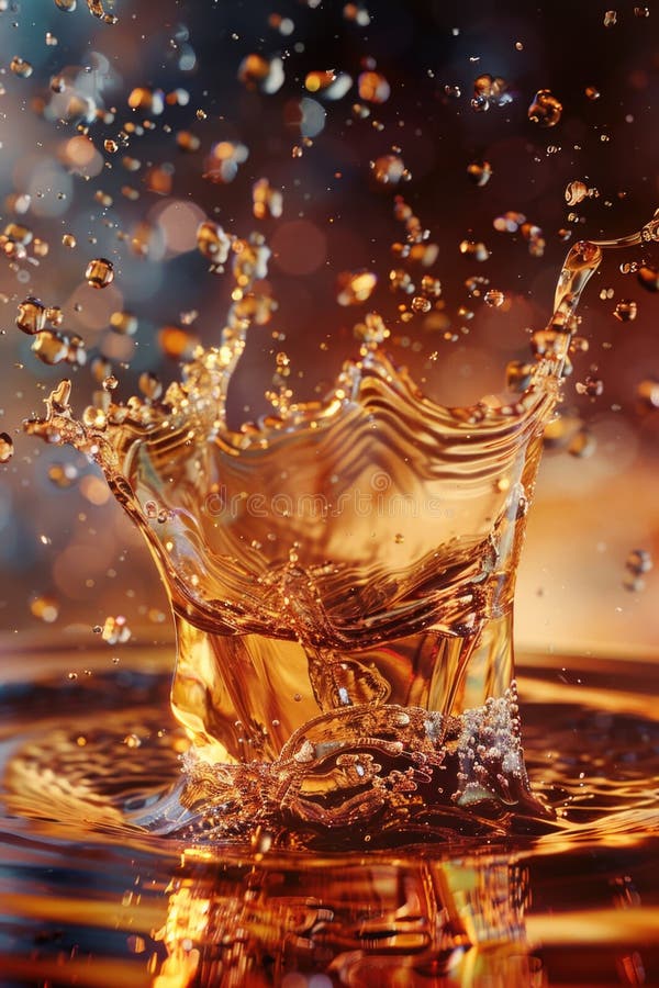 A Splash of Water on Top of a Table. Suitable for Various Creative ...