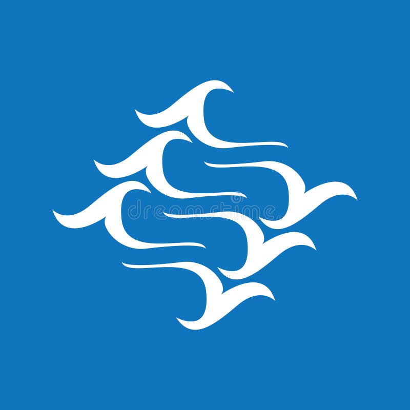 Splash Water Wave Beach Logo and Symbol Vector Stock Illustration ...