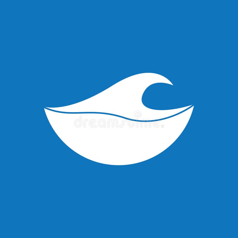 Splash Water Wave Beach Logo and Symbol Vector Stock Illustration ...