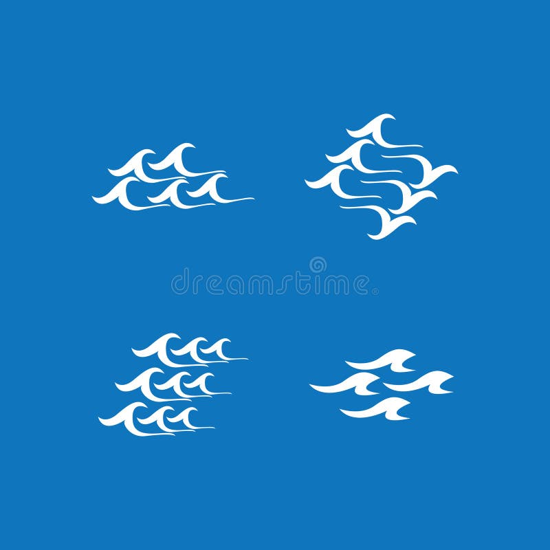 Splash Water Wave Beach Logo and Symbol Vector Stock Illustration ...