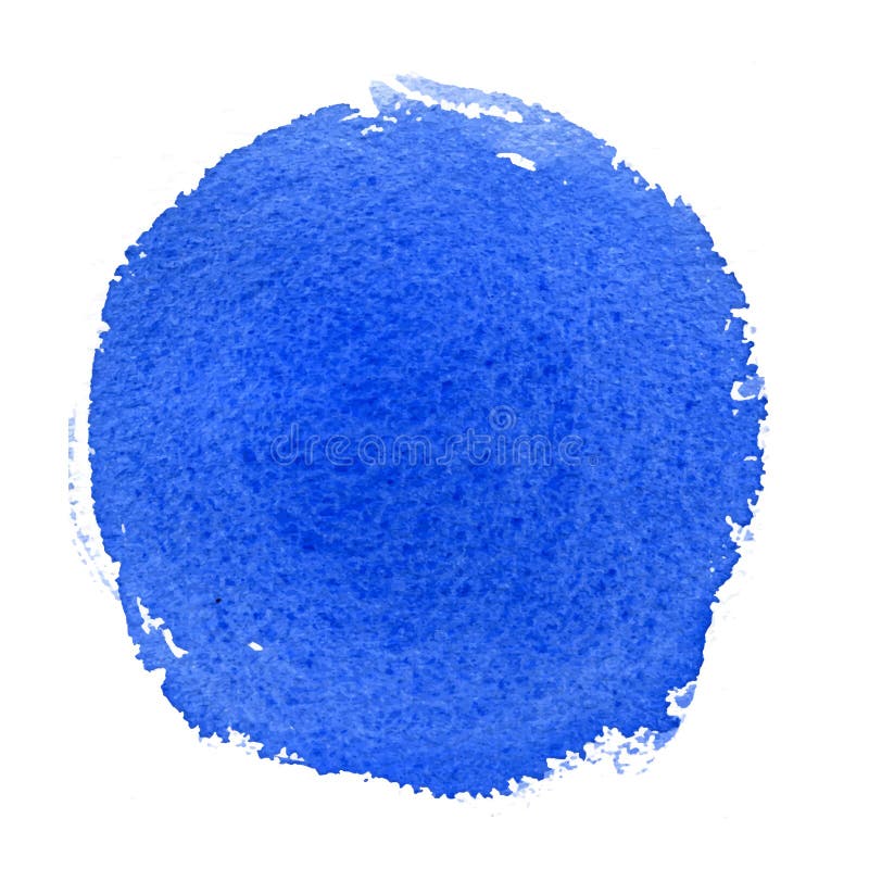 A Splash of Watercolors. an Abstract Patch of Muted Blue Stock Vector ...