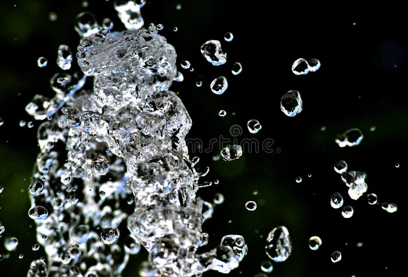 Splash of Waterdrops ,water Fly Levitate in the Air Stock Image - Image ...