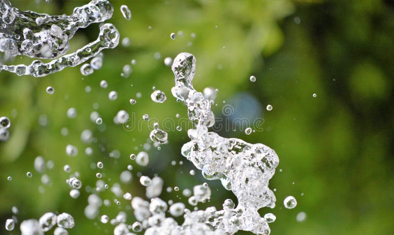 Splash of Waterdrops ,water Fly Levitate in the Air Stock Photo - Image ...