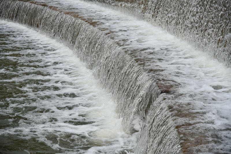 Splash Waterfall on the Dam Stock Photo - Image of landscape, splash ...