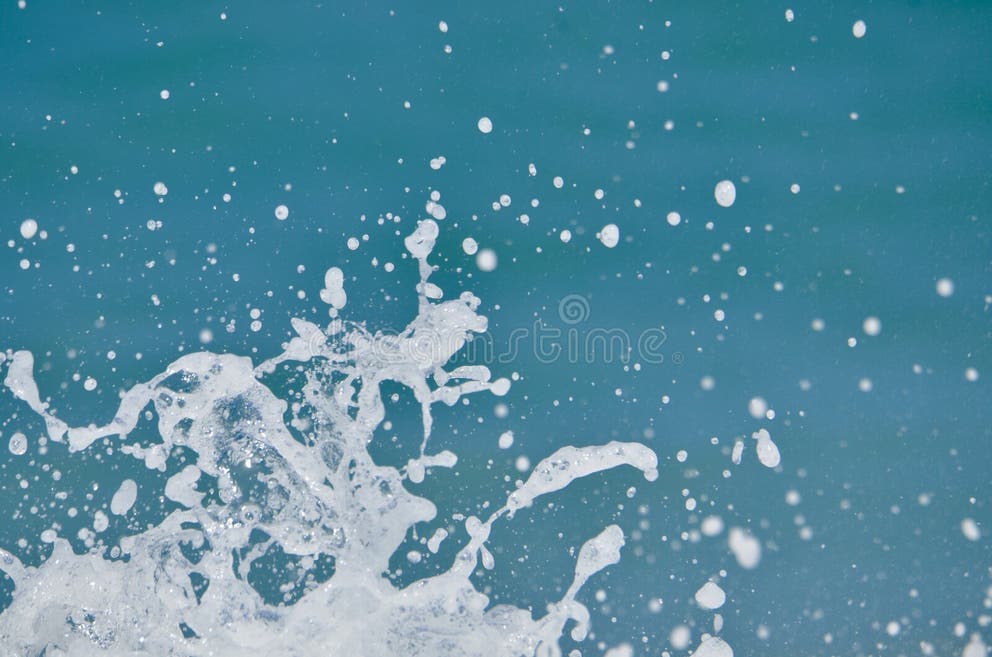 Splash of Wave from Florida Atlantic Ocean Stock Image - Image of drops ...