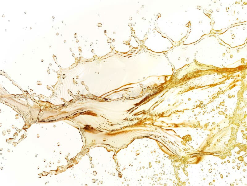 A Splash of White Wine Creates a Stunning Visual Display Against a ...