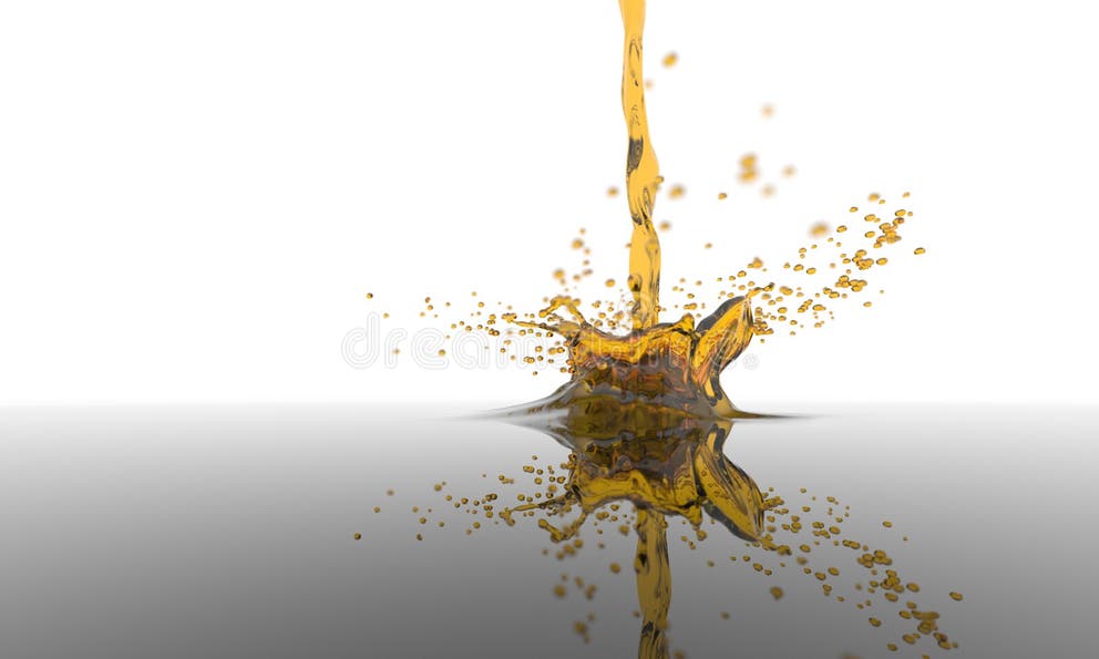 Splash of yelow liquid stock illustration. Illustration of drop - 28369920