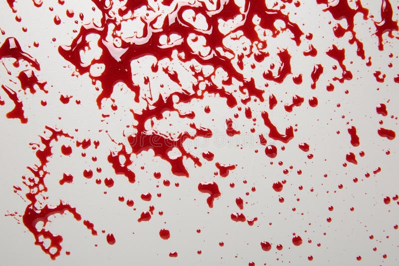 Splashes of Blood on Light Grey Background, Top View Stock Photo ...