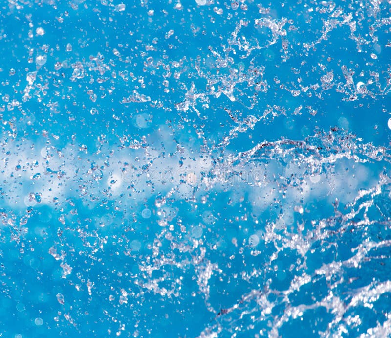 Splashes of Blue Water in the Pool Stock Photo - Image of clear, blue ...