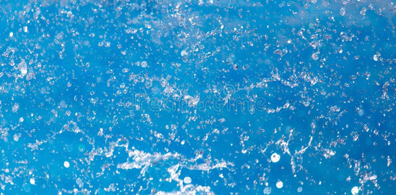 Splashes of Blue Water in the Pool Stock Image - Image of underwater ...