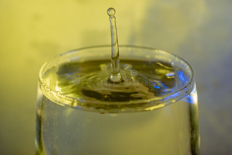 Splashes of Dancing Water Drops. Stock Photo - Image of nature, color ...