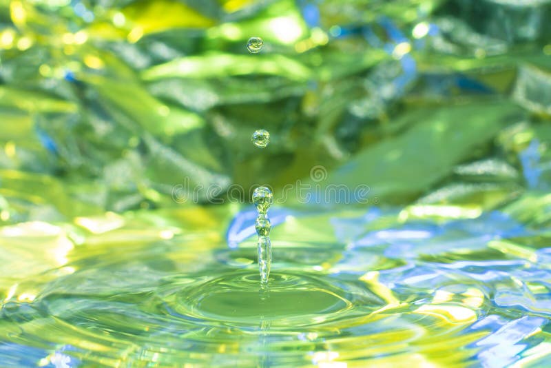 Splashes of Dancing Water Drops. Stock Image - Image of luxury, dancing ...
