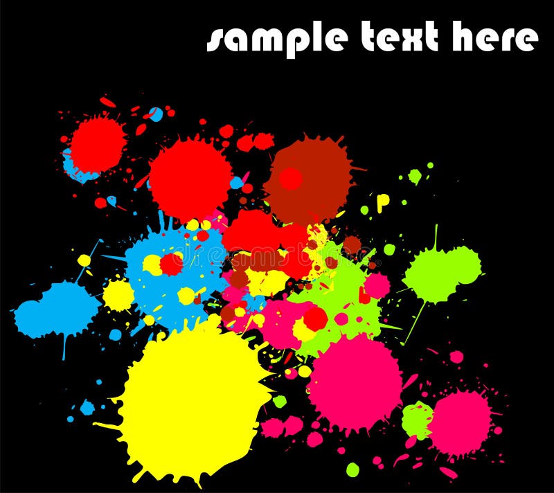 Color Multi Paint Splatter Stock Illustrations – 1,401 Color Multi ...