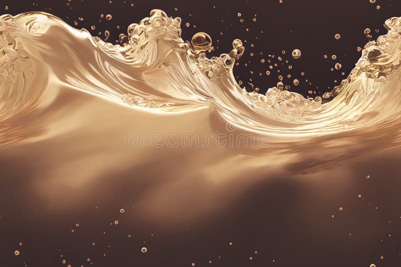Splashes and Drips on a Liquid Surface, Smooth Water Texture. Seamless ...