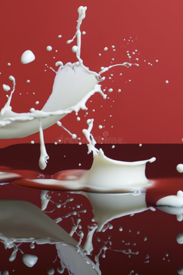 Splashes of Milk stock illustration. Illustration of drip - 289870301