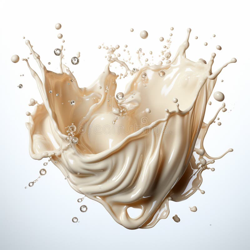 Splashes of Milk, Fresh Cow White Milk - AI Generated Image Stock ...