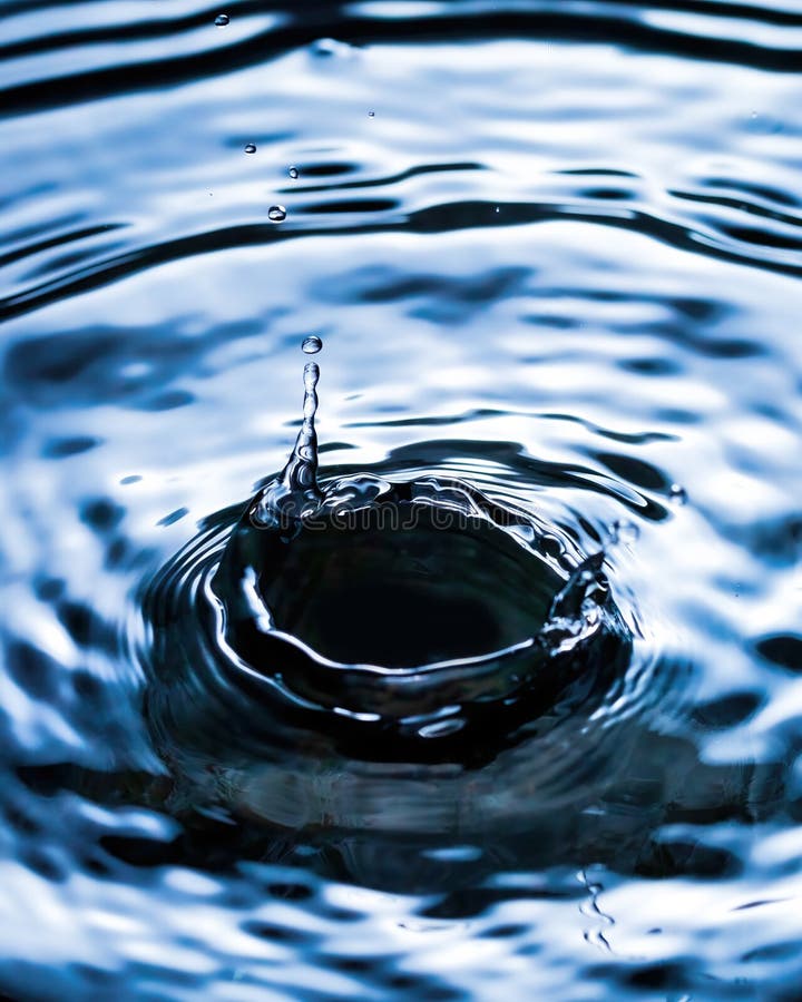 Splashes of Water and Blurry Waves Stock Image - Image of liquid, water ...