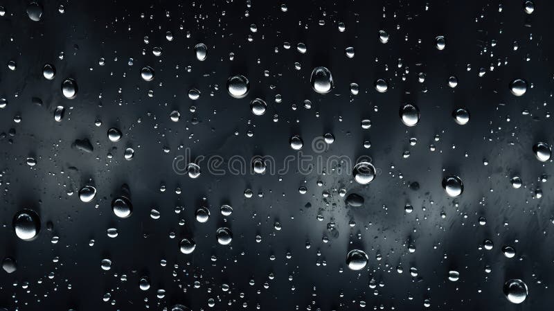 Splashes of Water Drops on a Transparent Background: a Vivid ...