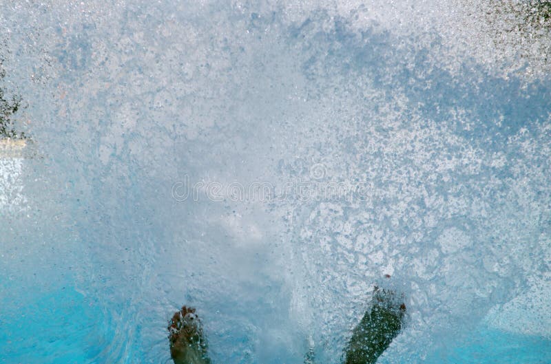 Splashes of Water Fall Down Stock Photo - Image of flowing, natural ...