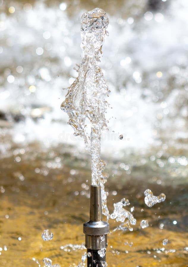 Splashes of Water from a Fountain As an Abstract Background Stock Image ...