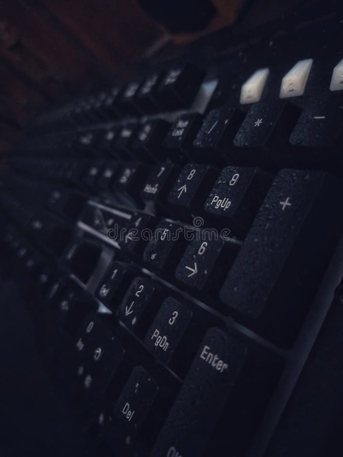 Splashes of Water on a Keyboard in the Workspace Stock Photo - Image of ...