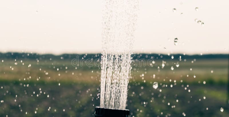 Splashes of Water Pouring from the Watering Tap Stock Image - Image of ...