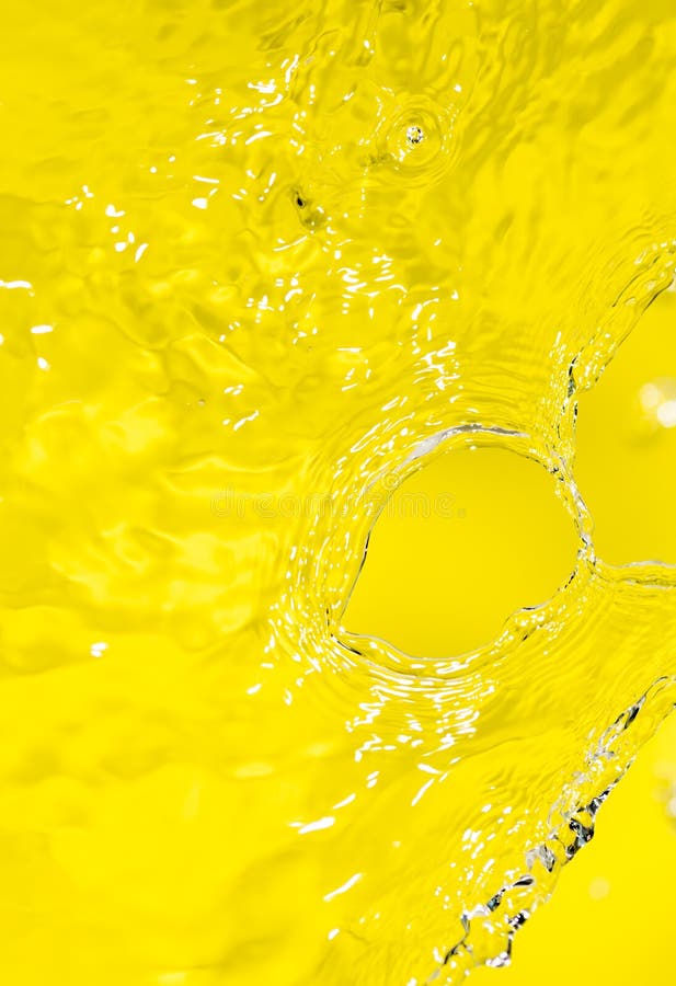 Splashes of Water on a Yellow Background Stock Photo - Image of yellow ...