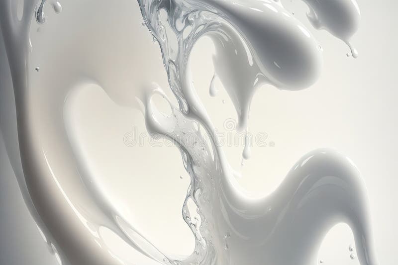 Splashes of White Paint Fluid Background Design, Ai Generative Stock ...