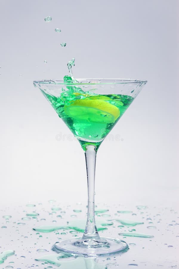 Splashing a Cocktail Drink. Stock Photo - Image of beverage, glass ...