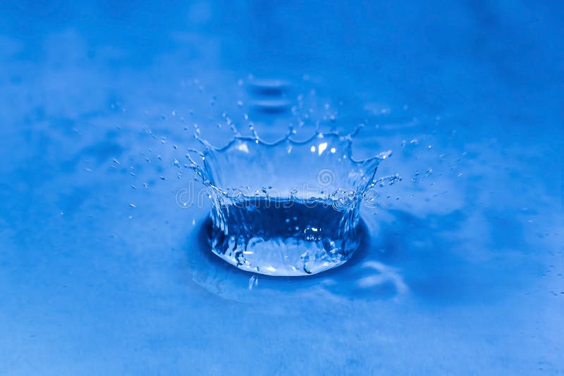Splashing drop of water stock photo. Image of bubble, background - 4350970