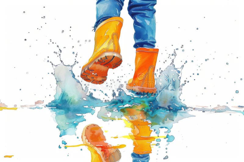 Splashing Fun stock illustration. Illustration of carefree - 316405636