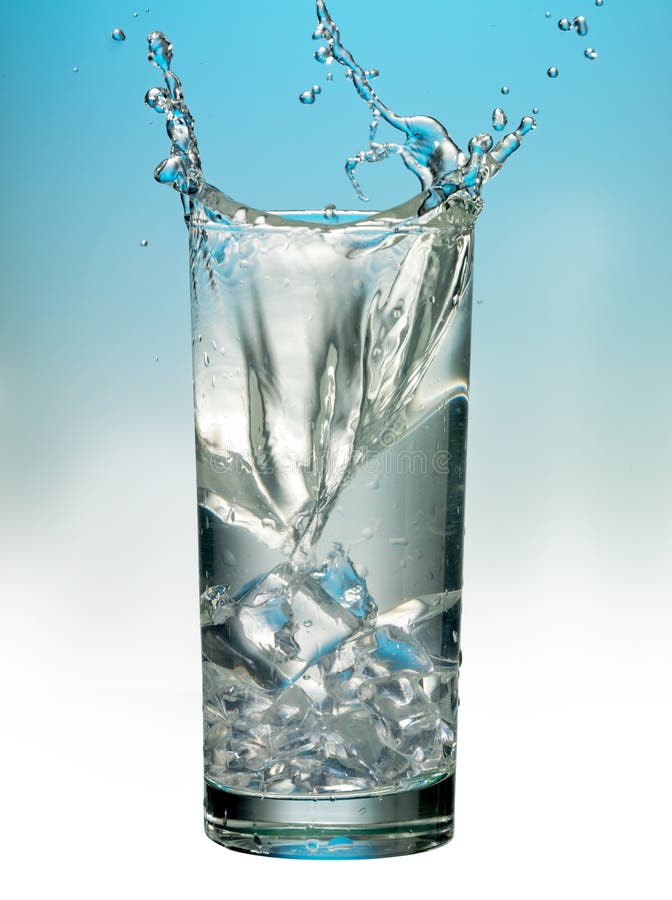 Splashing glass of water stock photo. Image of beverage - 28325094