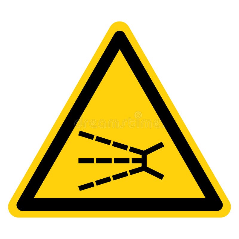 Splashing Hazard Symbol Sign Isolate on White Background,Vector ...