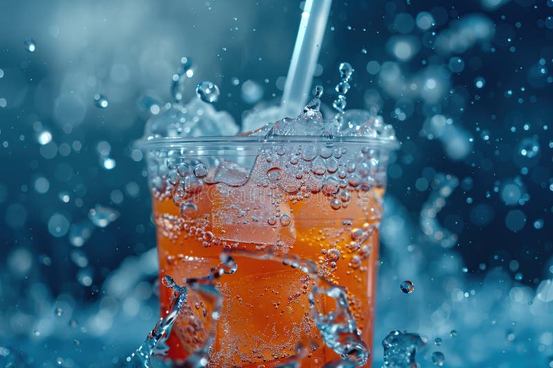 Splashing Iced Tea stock illustration. Illustration of shot - 337606029