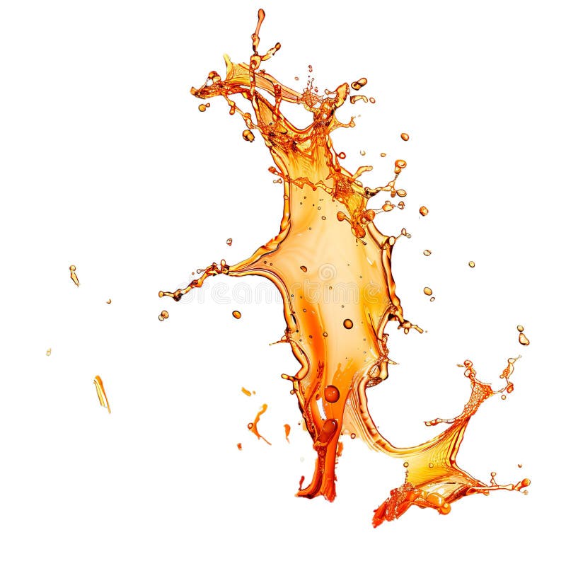 Splashing Orange Juice Liquid Forming Dynamic Shape Stock Photo - Image ...