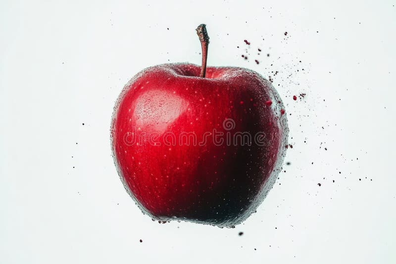 Splashing Red Apple High-Speed Photography, Fruit, Water, Red, Apple ...