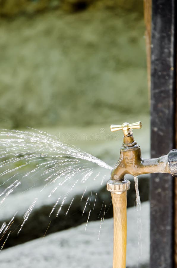 Splashing Tap stock photo. Image of hose, liquid, drop - 54484750