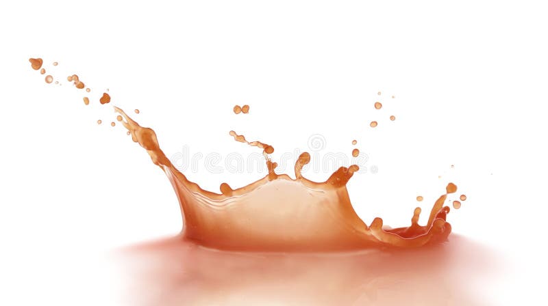 Splashing Tasty Fresh Juice on White Background Stock Photo - Image of ...