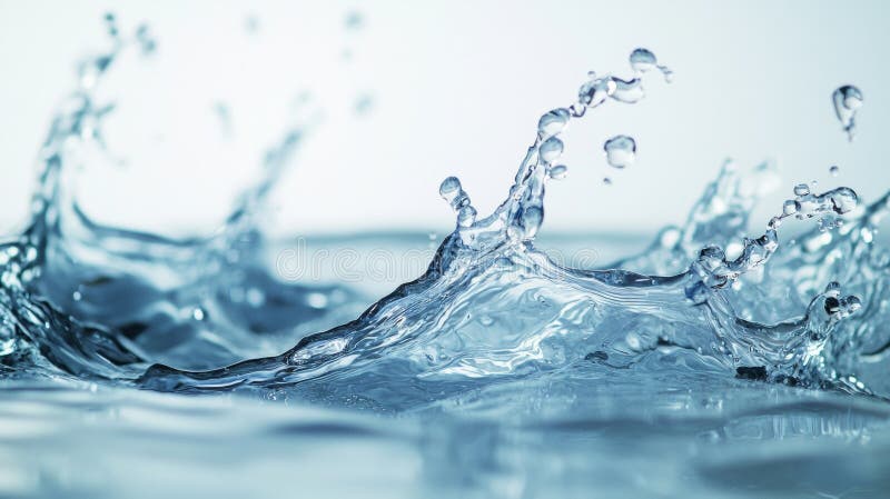 Splashing Water Creating Dynamic Shapes Stock Photo - Image of liquid ...