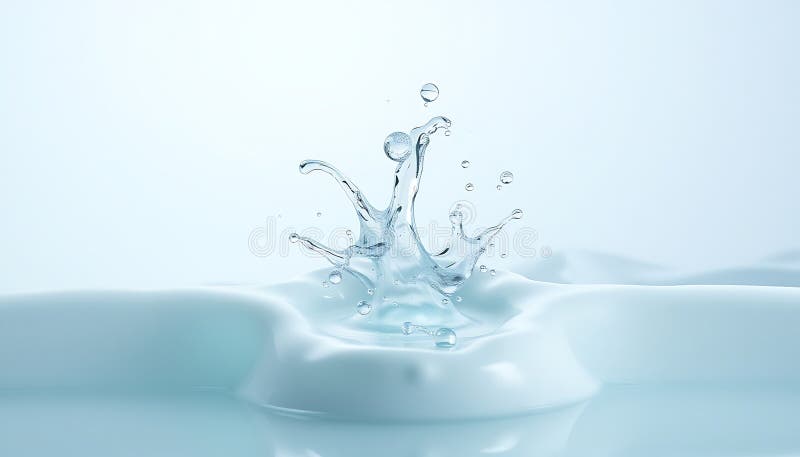 Splashing Water Generative AI Stock Illustration - Illustration of ...